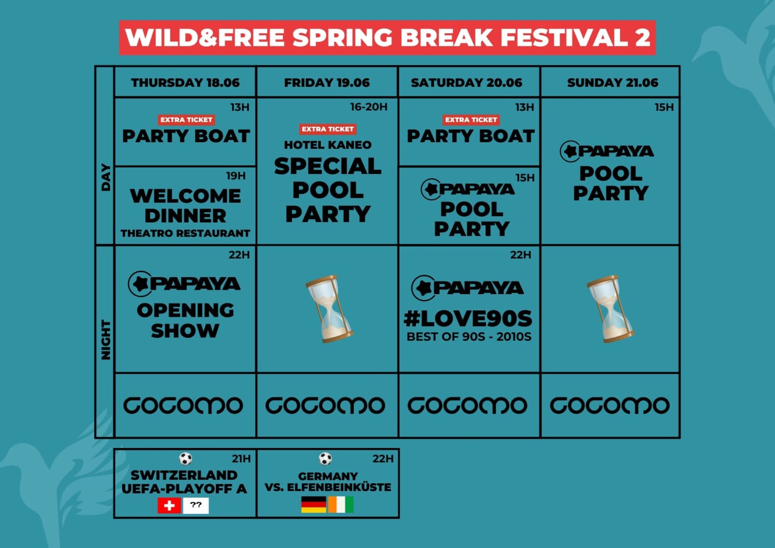 WILD & FREE SPRING BREAK WEEKEND 2 - SPRING BREAK EUROPE